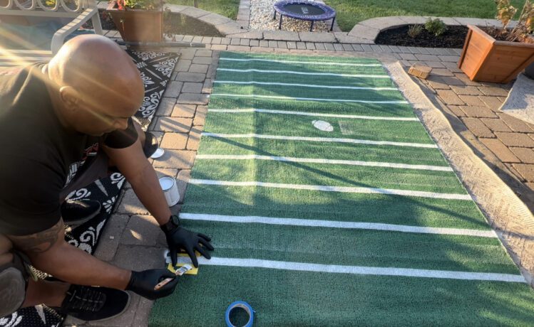 DIY Football Field Turf – Helluvasetup